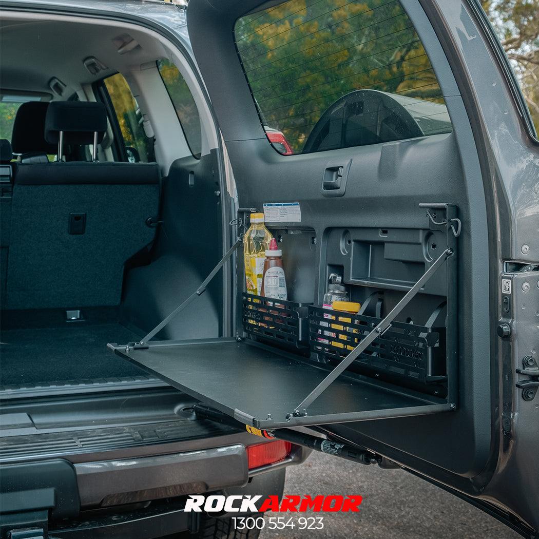 Rear Door Tables - Drop Down Rockarmor Table