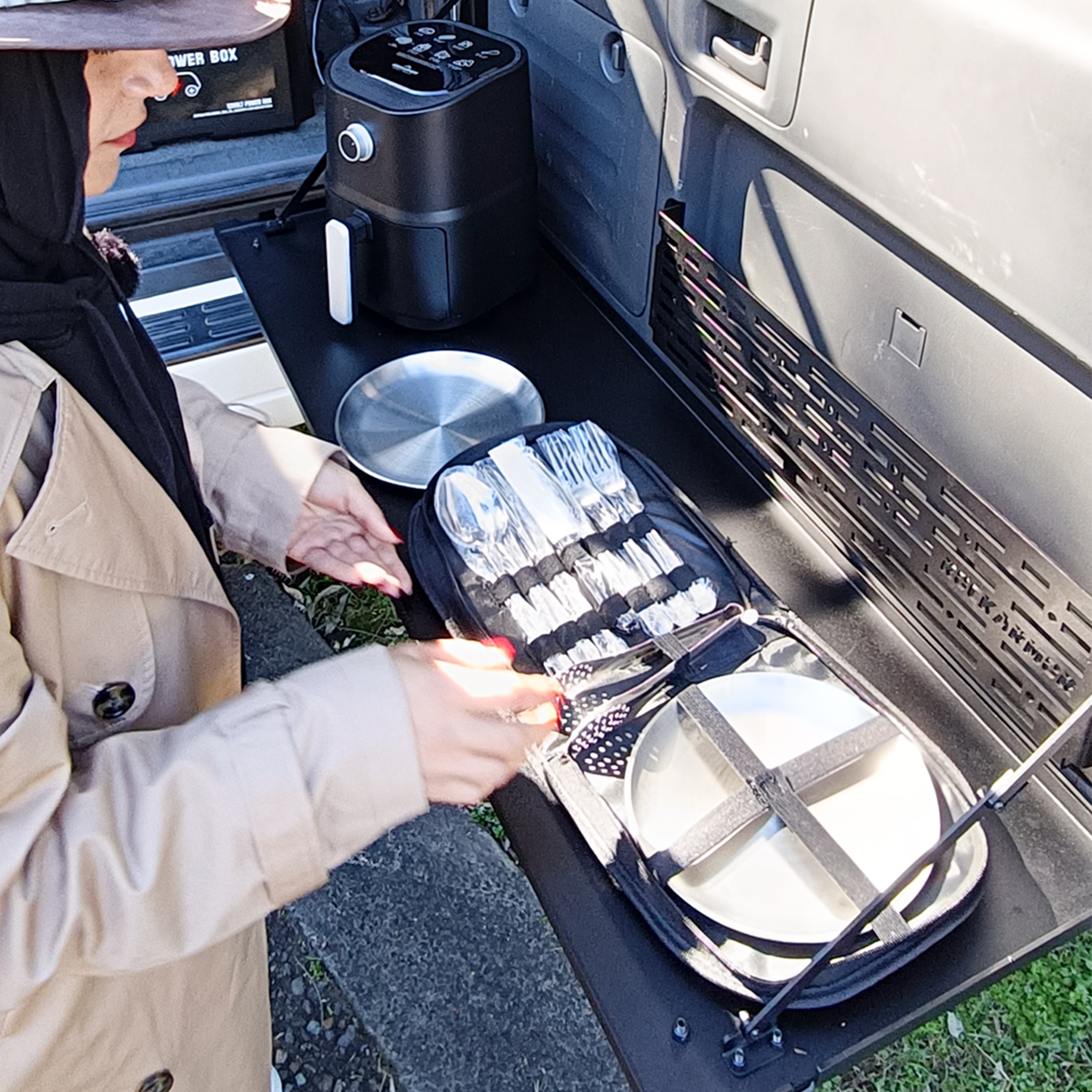 Rear Door Drop Down Tables