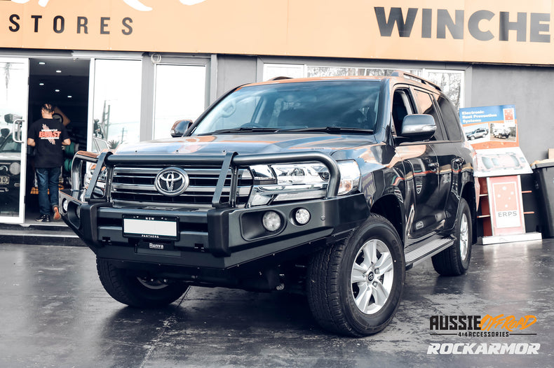 Frontal Pack | Bull Bar winch spotties Suits Landcruiser 200 Series 09 ...