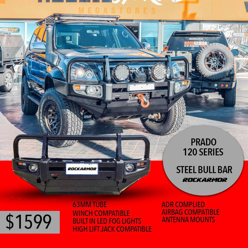 Prado 120 Bullbar - Rockarmor Premium Classic