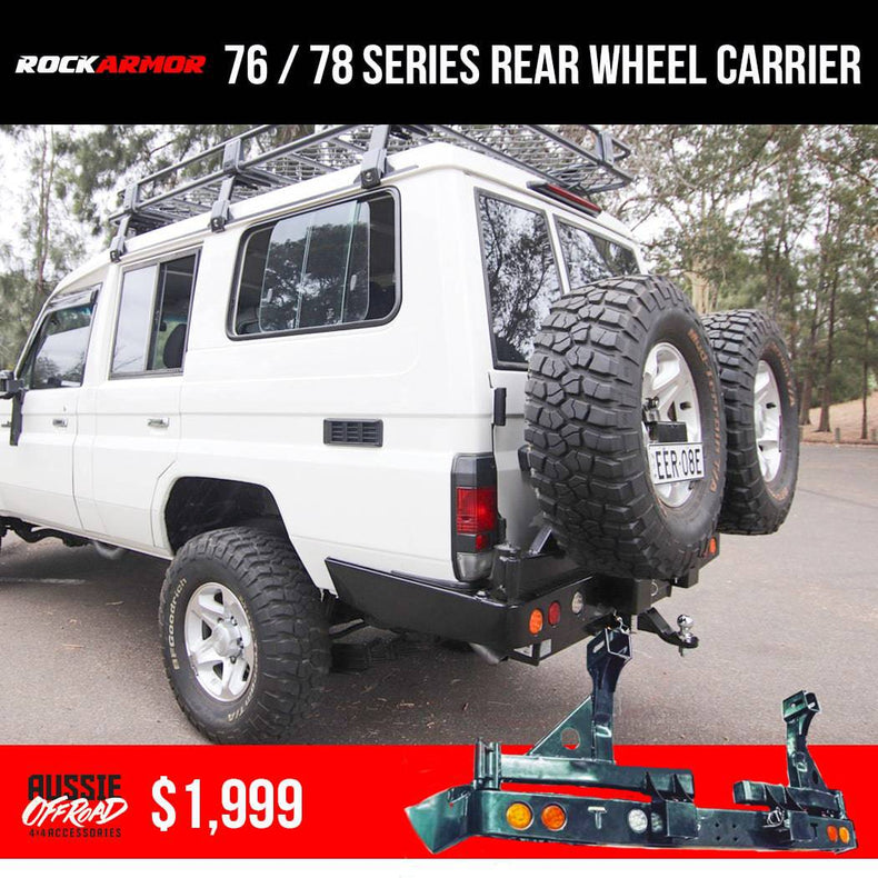 Troopy Rear Bar Spare Wheel Carrier Suits 75,78,76